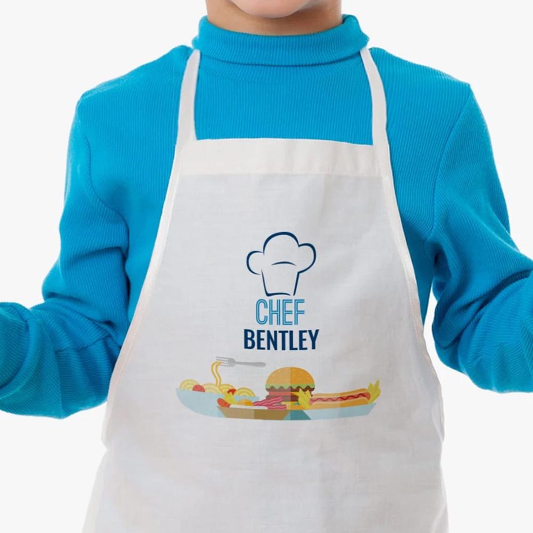 Custom Kids Apron With Name | Personalized Baking Apron for Little ...