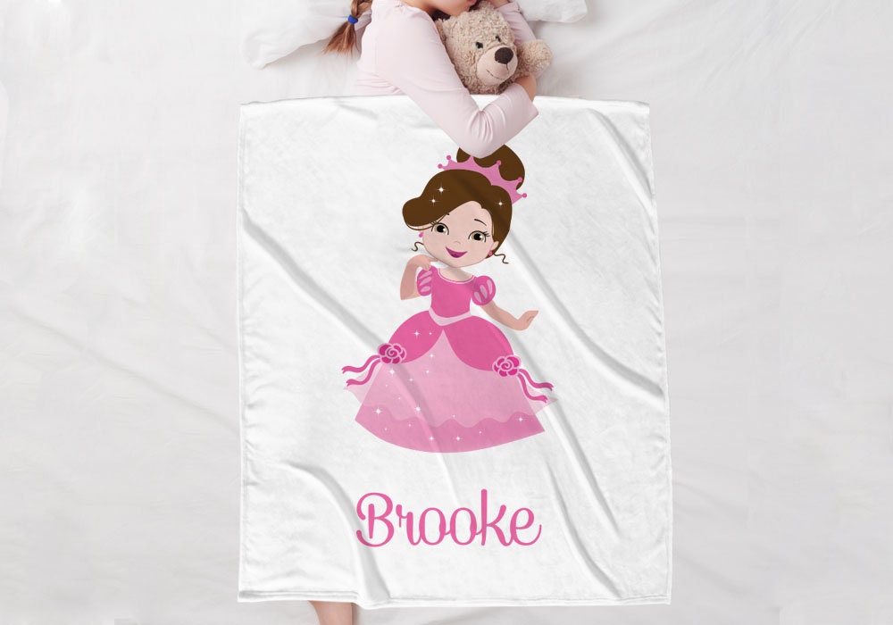 Personalized Princess Blanket | 30" X 40" | 50" X 60" - Etsy