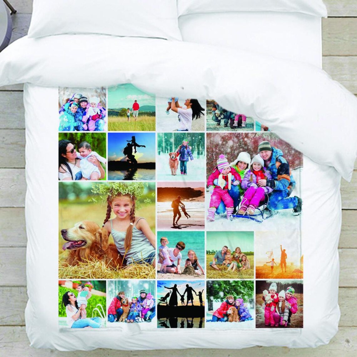 Build Your Own Design Custom Photo Blanket | Fleece Photo Collage ...