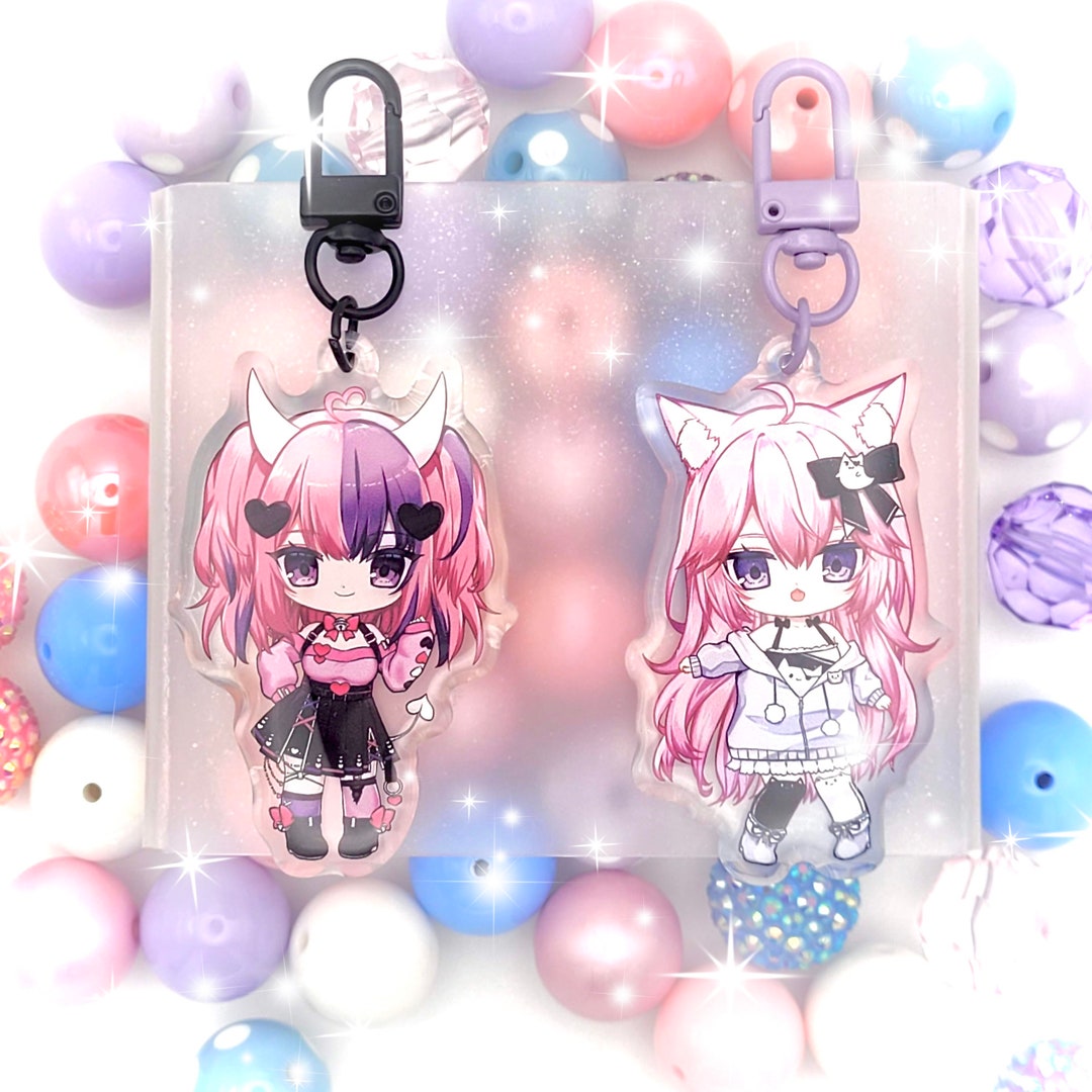 Vtuber Double Sided Keychains - Etsy