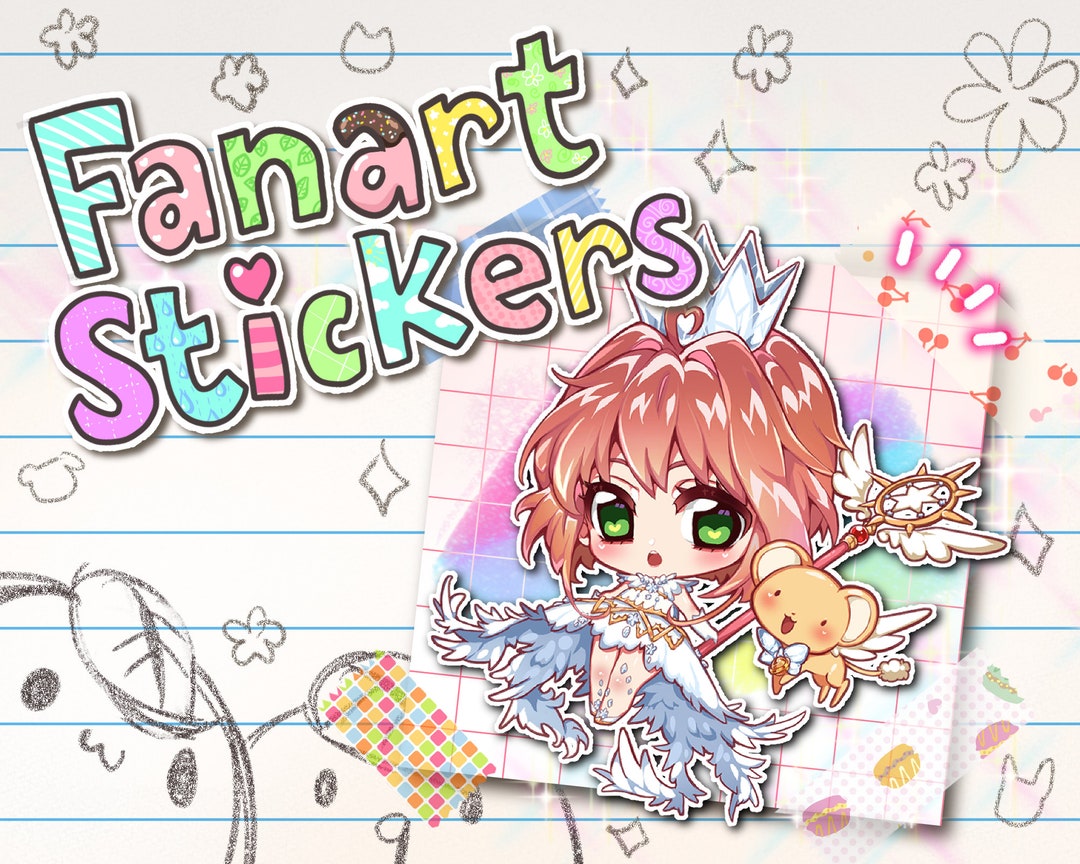 Card Captor Sakura: Clear Card Sticker Sheet - Etsy