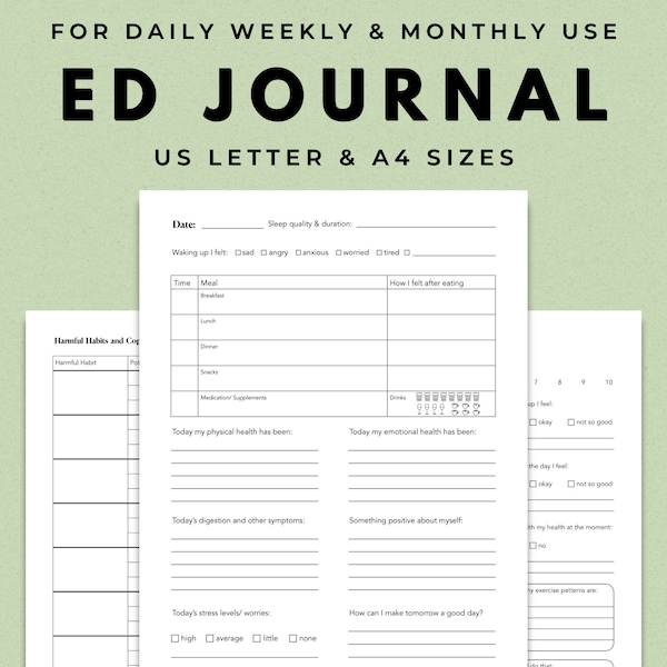 Recovery Journal - Etsy