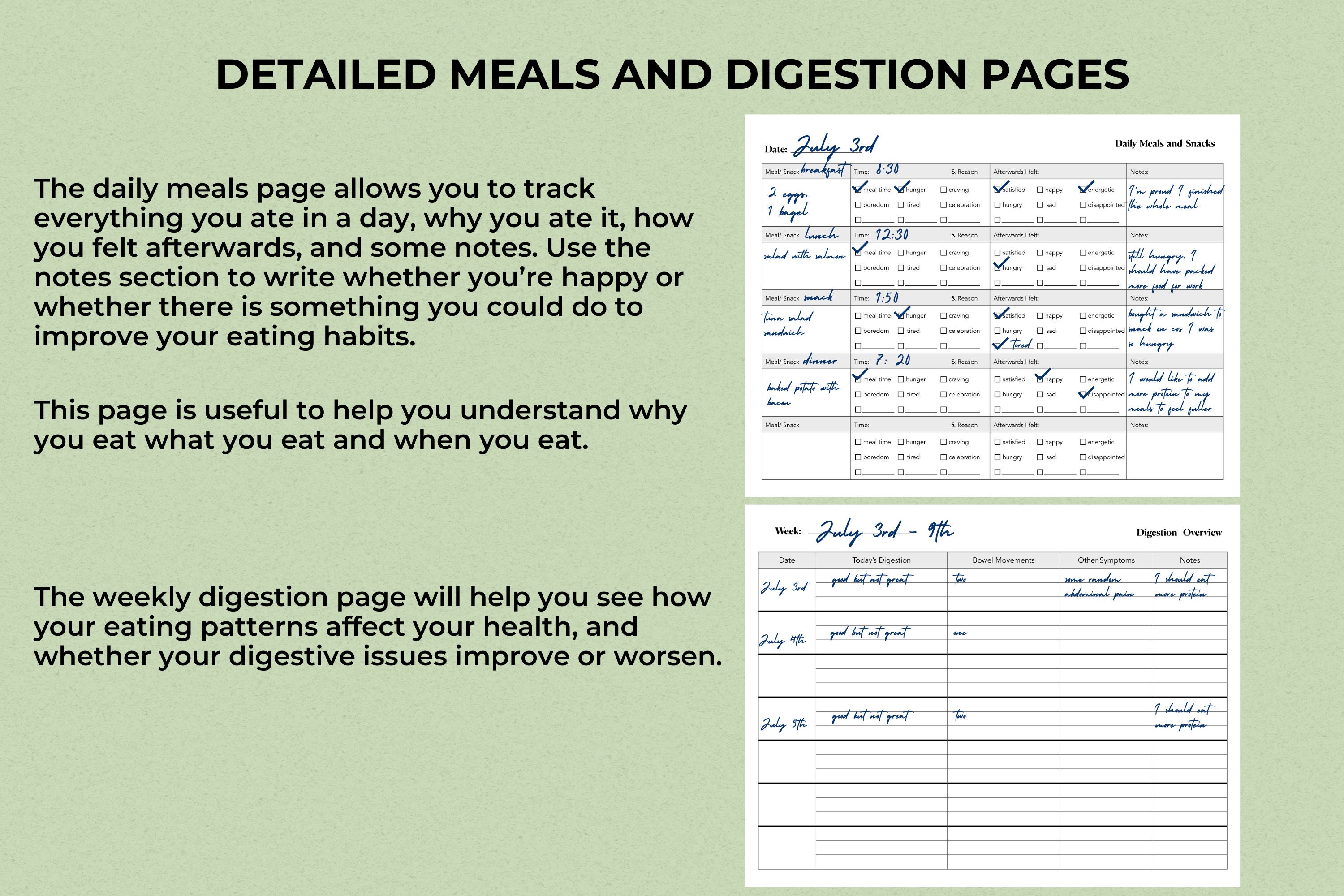 Printable Eating Disorder Recovery Journal for Anorexia, Bulimia ...