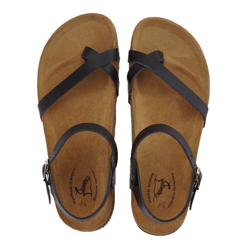 Gypsy Black Anatomic Sandals Handmade Leather Sandals - Etsy