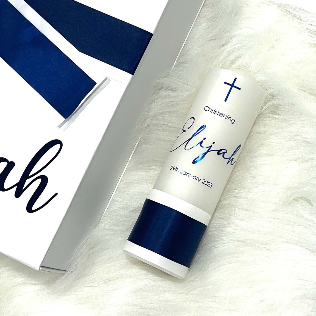 Catholic Baptism Package Baptism/christening/naming Day Candle & Box ...