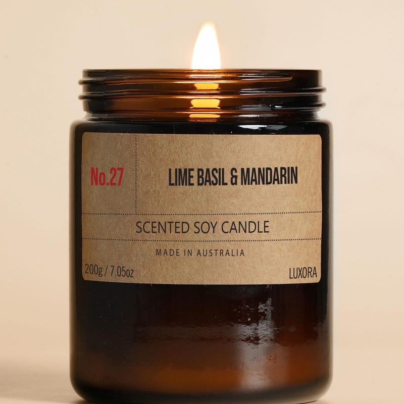 Lime Basil Mandarin Candle - Etsy