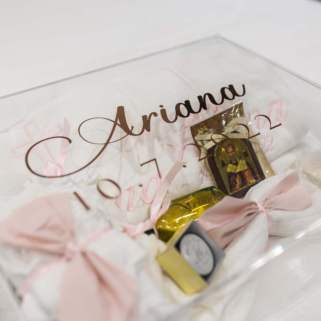 Premium Orthodox Personalised Baptism Package, Orthodox Christening ...