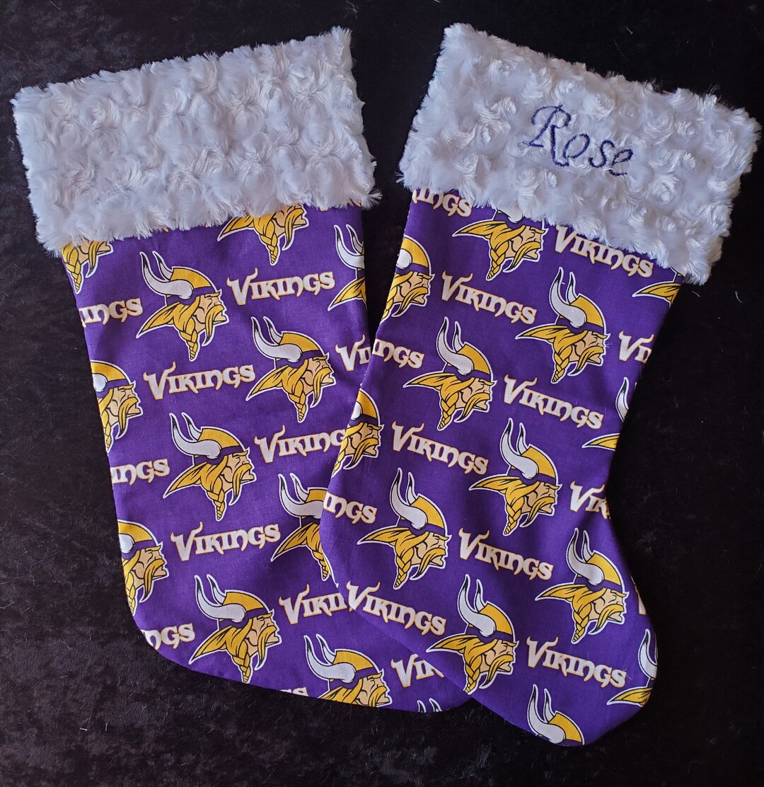 Vikings Personalized Christmas Stockings, Personalized Embroidered ...