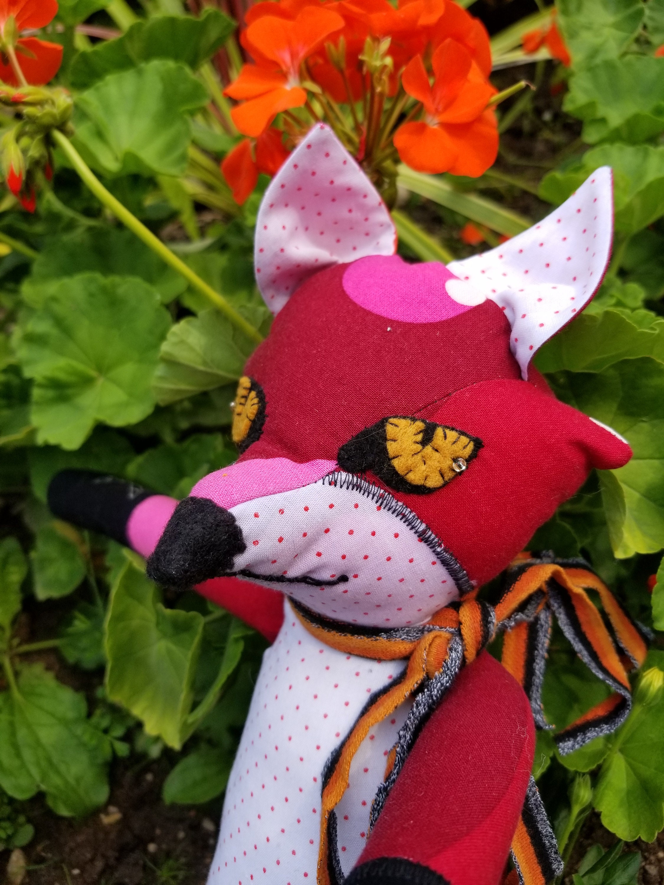Fox Doll Fox Fabric Doll Fox Toy Fox Nursery Decor Girl - Etsy