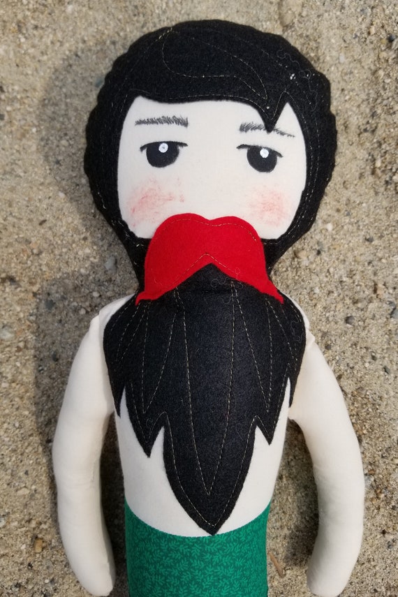 Merman Doll Merboy Mermaid Bearded Merman Fantasy Magical | Etsy