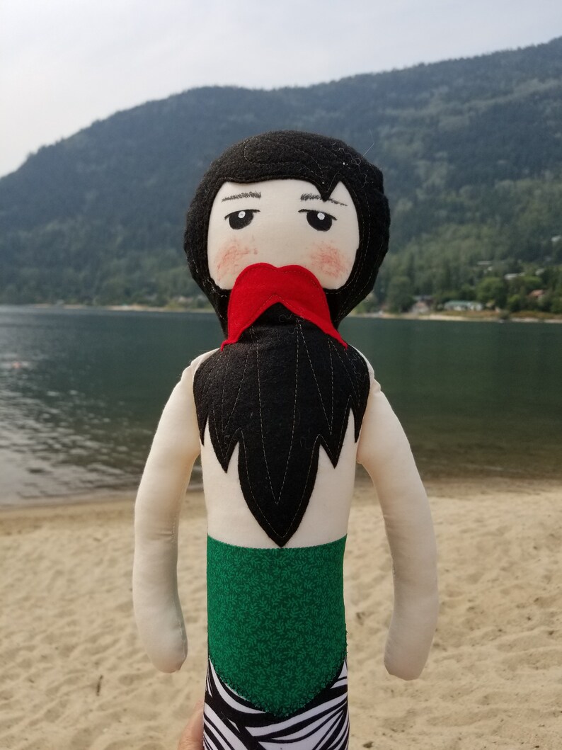 Merman Doll, Merboy, Mermaid, Bearded Merman, Fantasy, Magical Doll ...