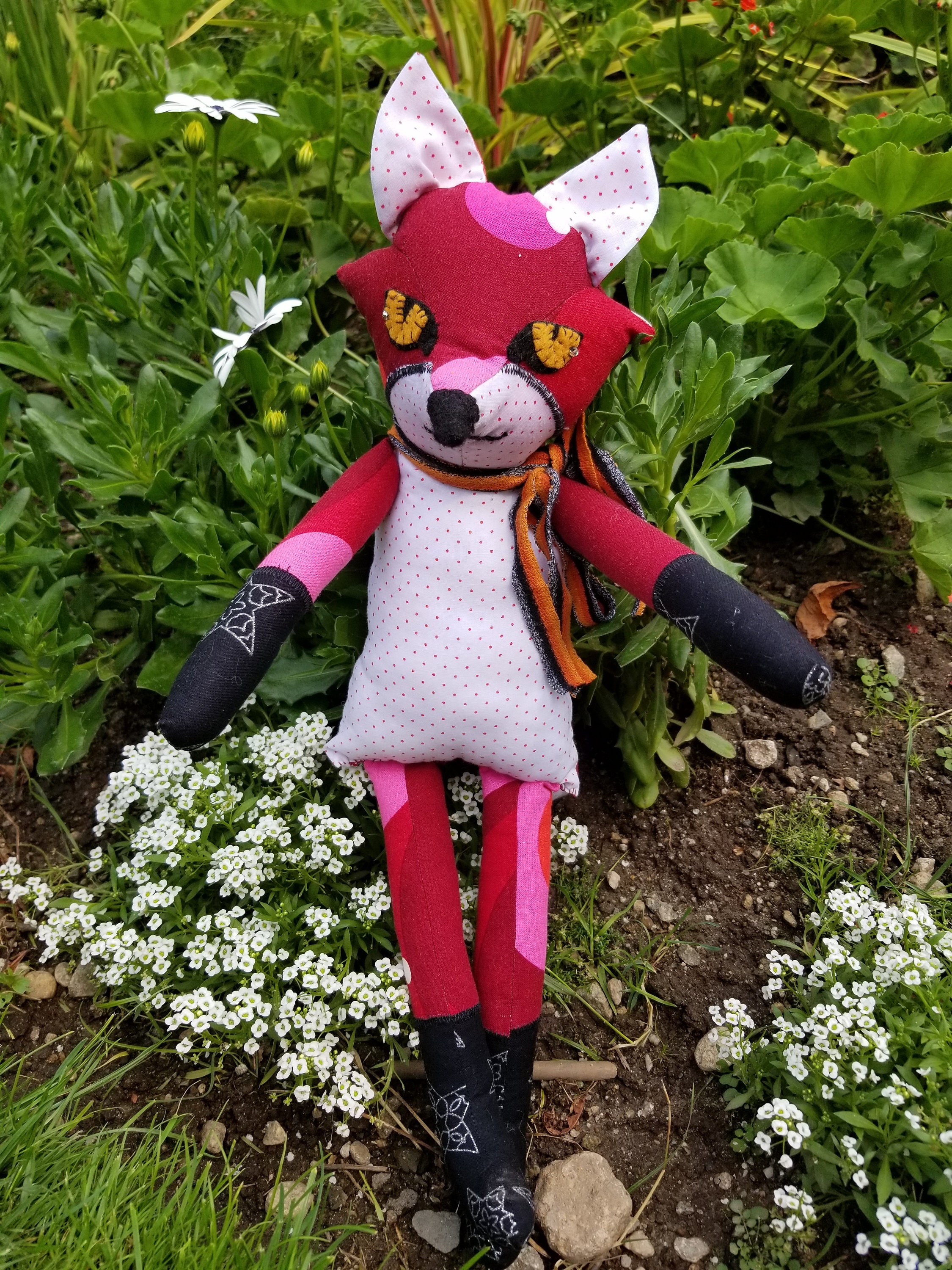 Fox Doll Fox Fabric Doll Fox Toy Fox Nursery Decor Girl - Etsy