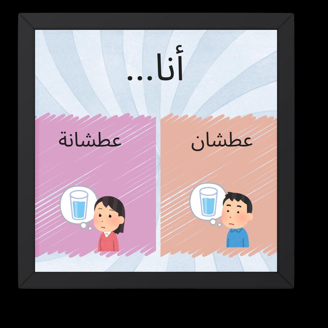 Arabic Emotions Flashcards: Kids Learning Printable & Digital Activity ...