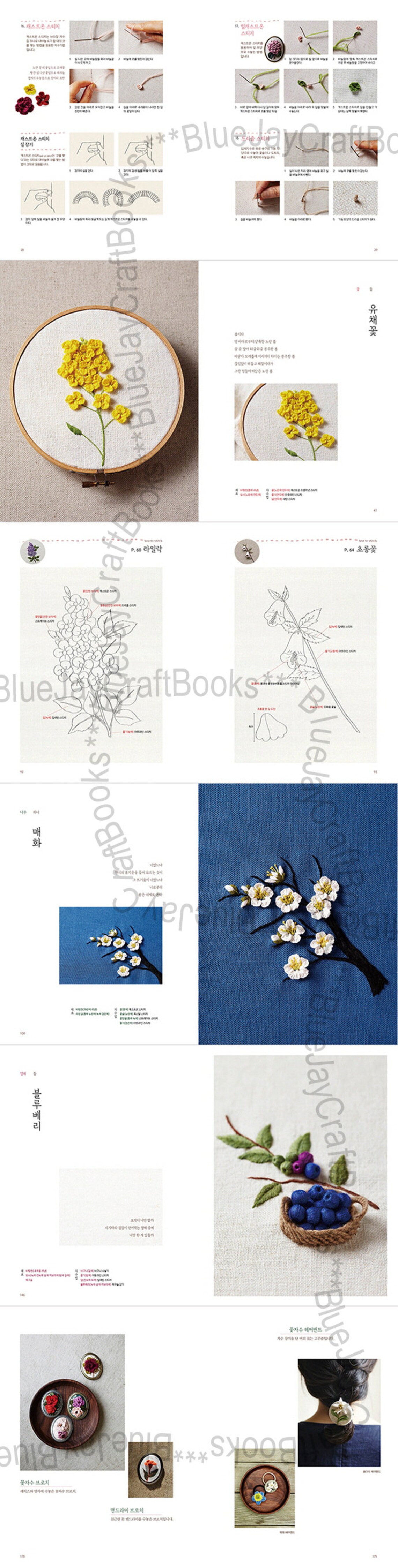 Stumpwork Embroidery Flower Fruits Tree Korean Embroidery - Etsy