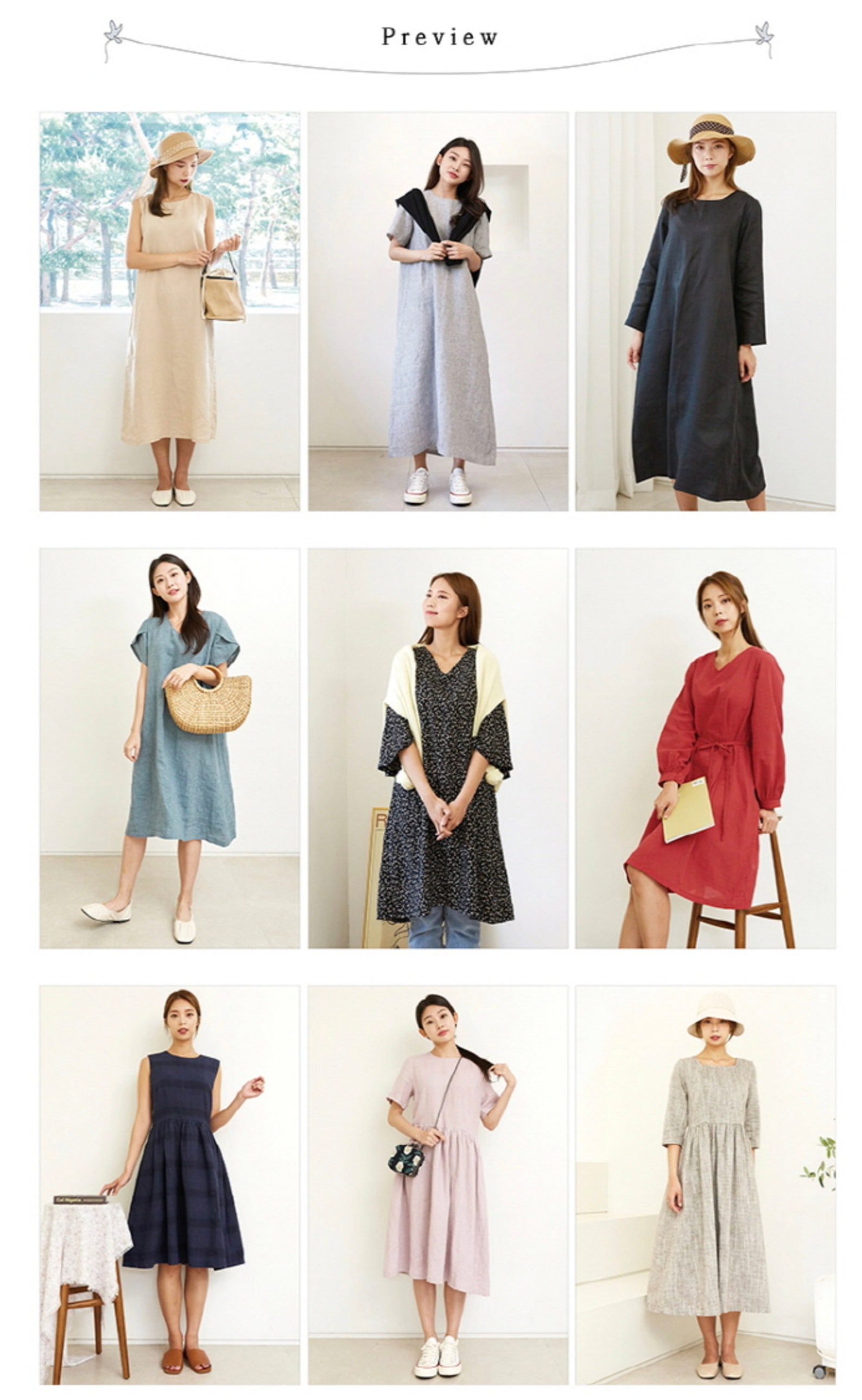 25 Simple Style Dresses Sewing Pattern Book - Etsy