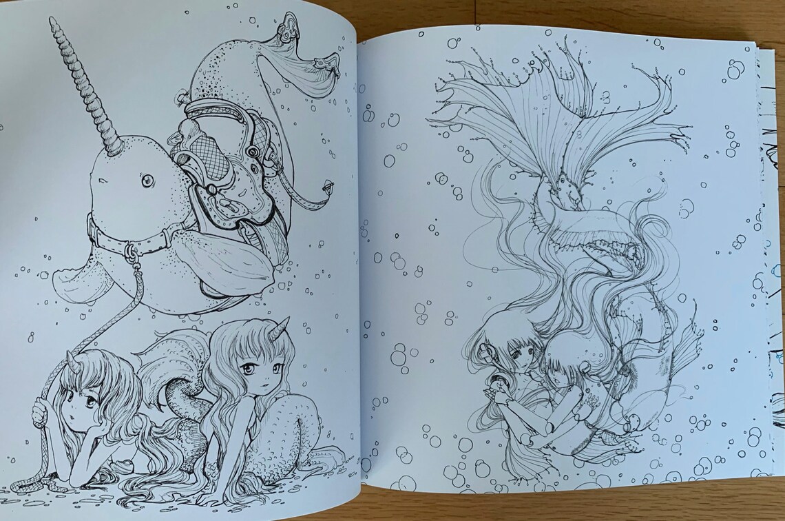 Pop Manga Coloring Book | Etsy