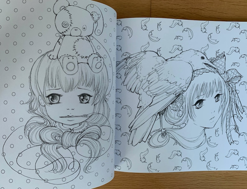 Pop Manga Coloring Book | Etsy