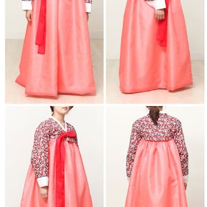 Korean Traditional Women HANBOK - Pattern Sheet - Etsy