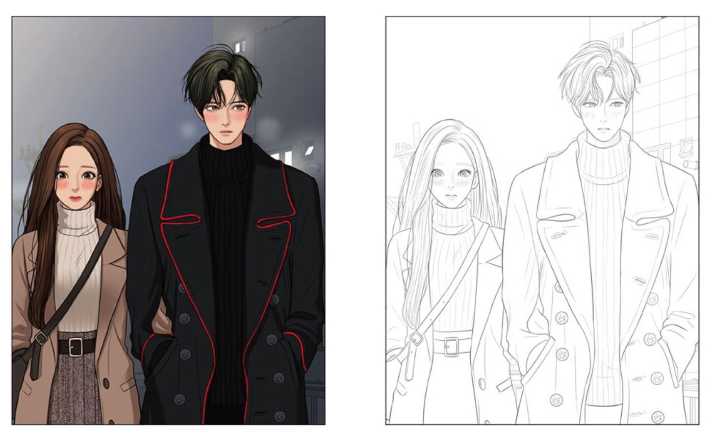 True Beauty korean Webtoon Comic Manwha Coloring Book | Etsy Canada