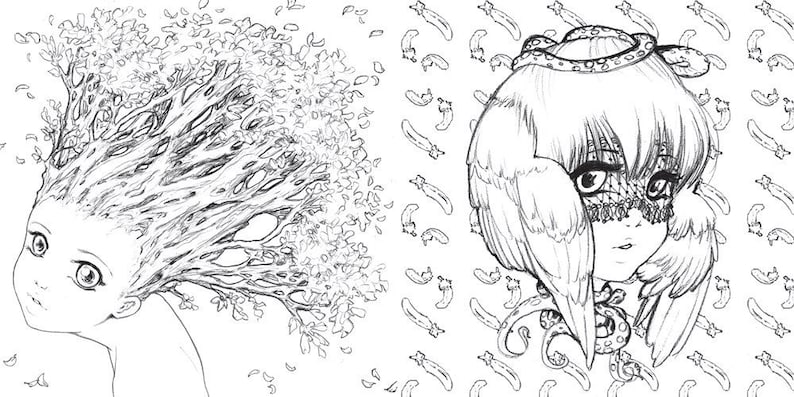 Pop Manga Coloring Book - Etsy