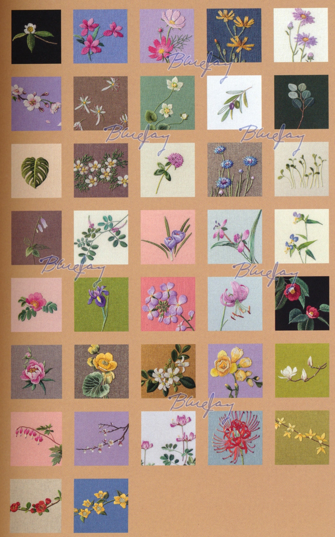 Haran's Botanical Flowers Embroidery - Korean Embroidery Book - Etsy