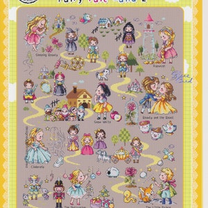 Fairy Tale Land No.1-g130 and No.2-g131 Counted Cross Stitch Original ...