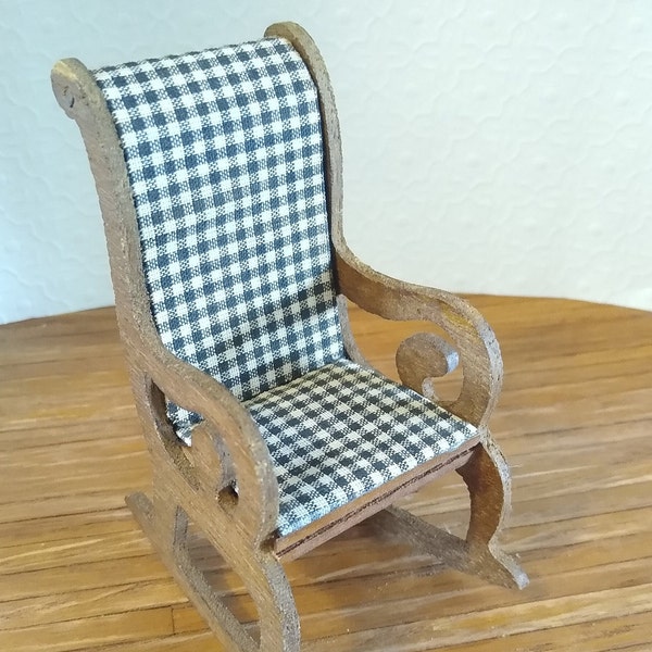 Wooden Miniature Rocking Chair - Etsy