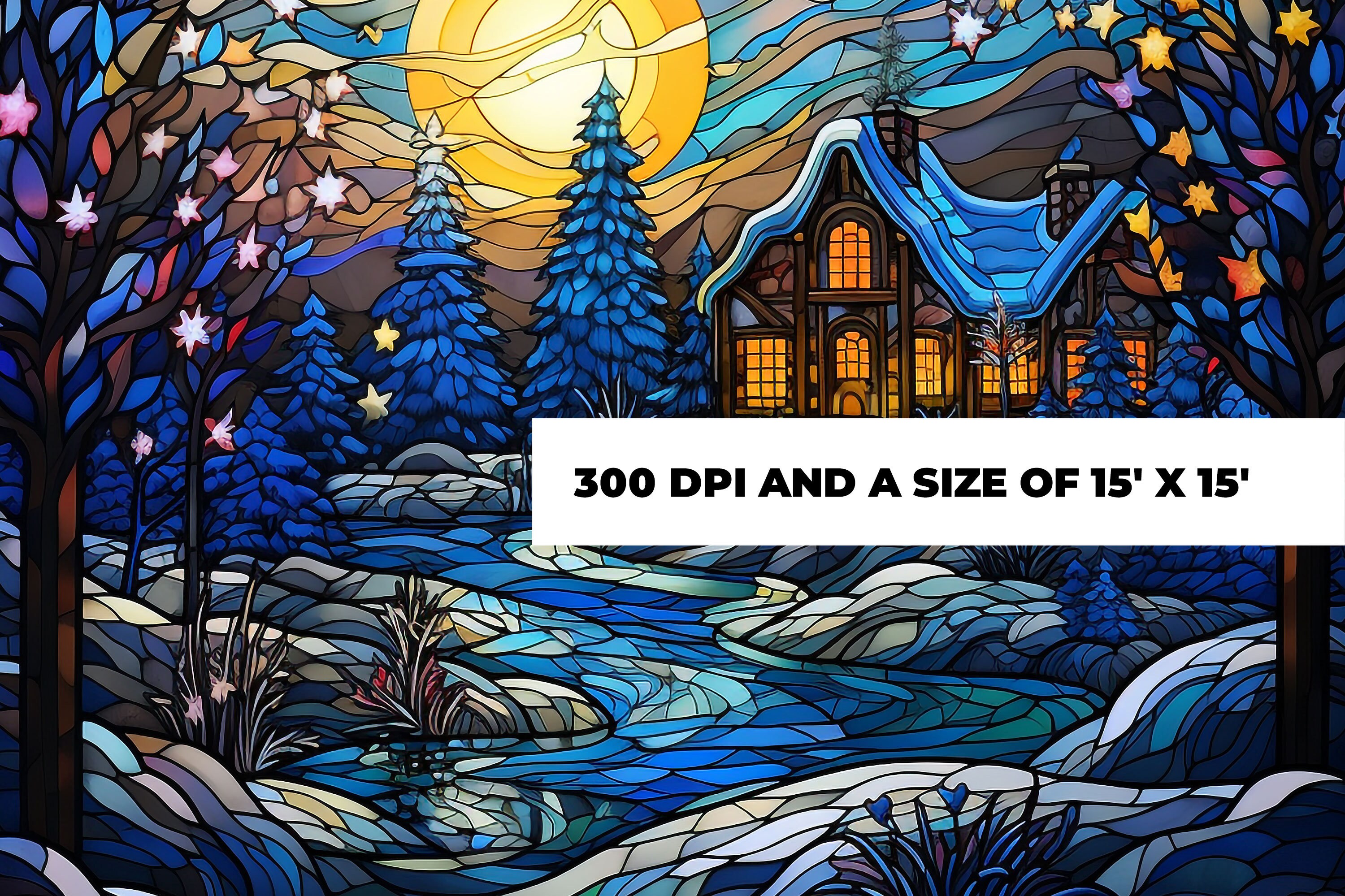 Best Stained Glass Window Pattern Bundle Digital, Watercolor, Scrapbook ...