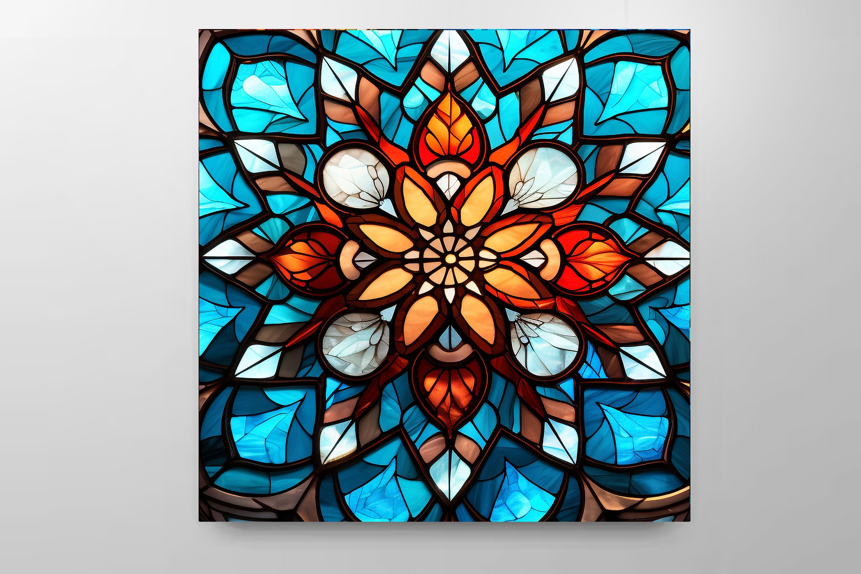 Best Stained Glass Window Pattern Bundle Digital, 16 Images, Scrapbook ...