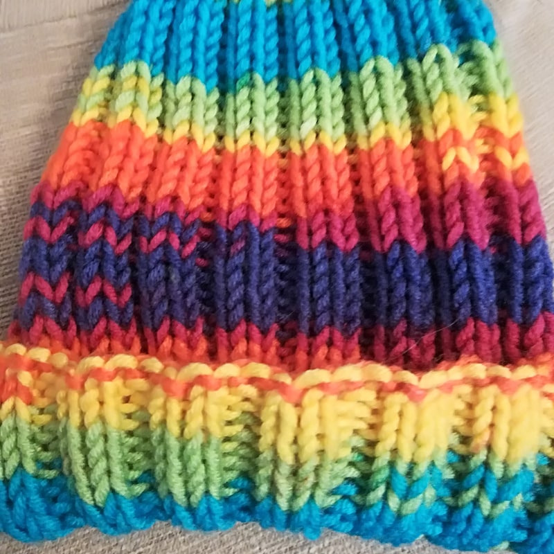 Rainbow Hat - Etsy