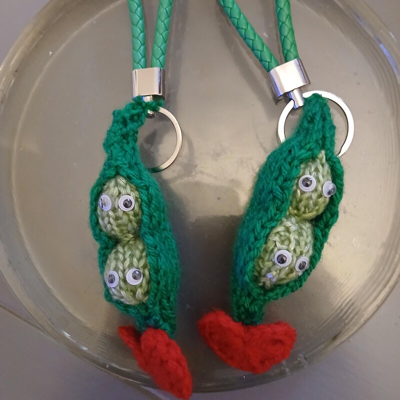 Hand Knit Key Chain - Etsy