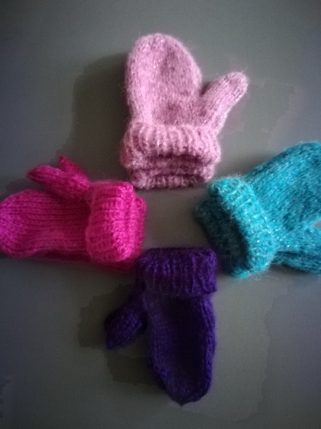 Hand Knitted Toddlers Mittens in Lots of Colours From Age 2-3 /3-4 ...