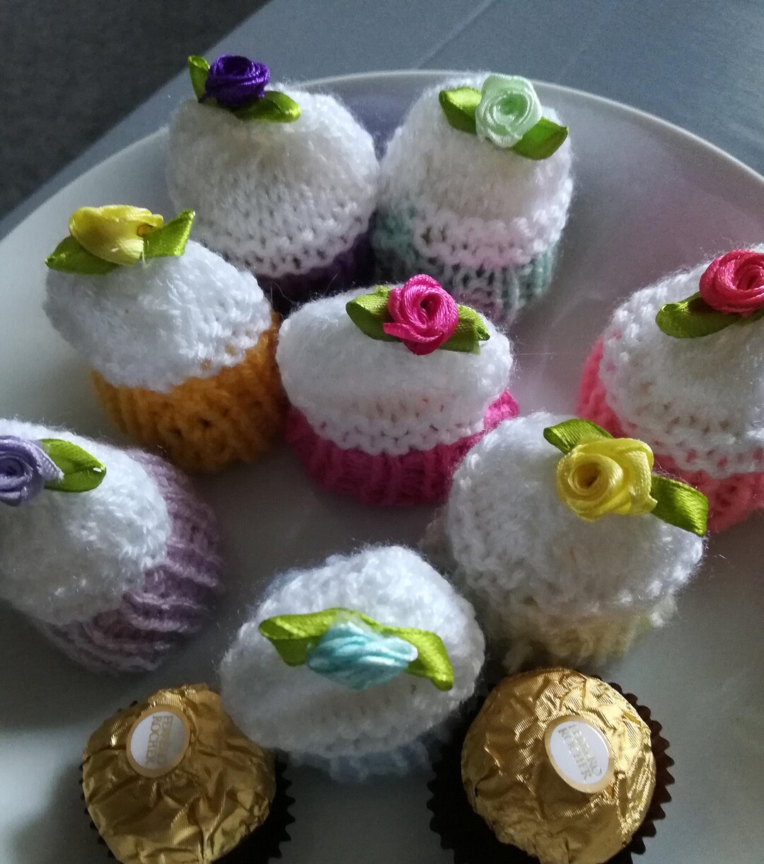 Set of Two Ferrero Rocher Covers LOTS OF COLOURS Hand Knitted With ...