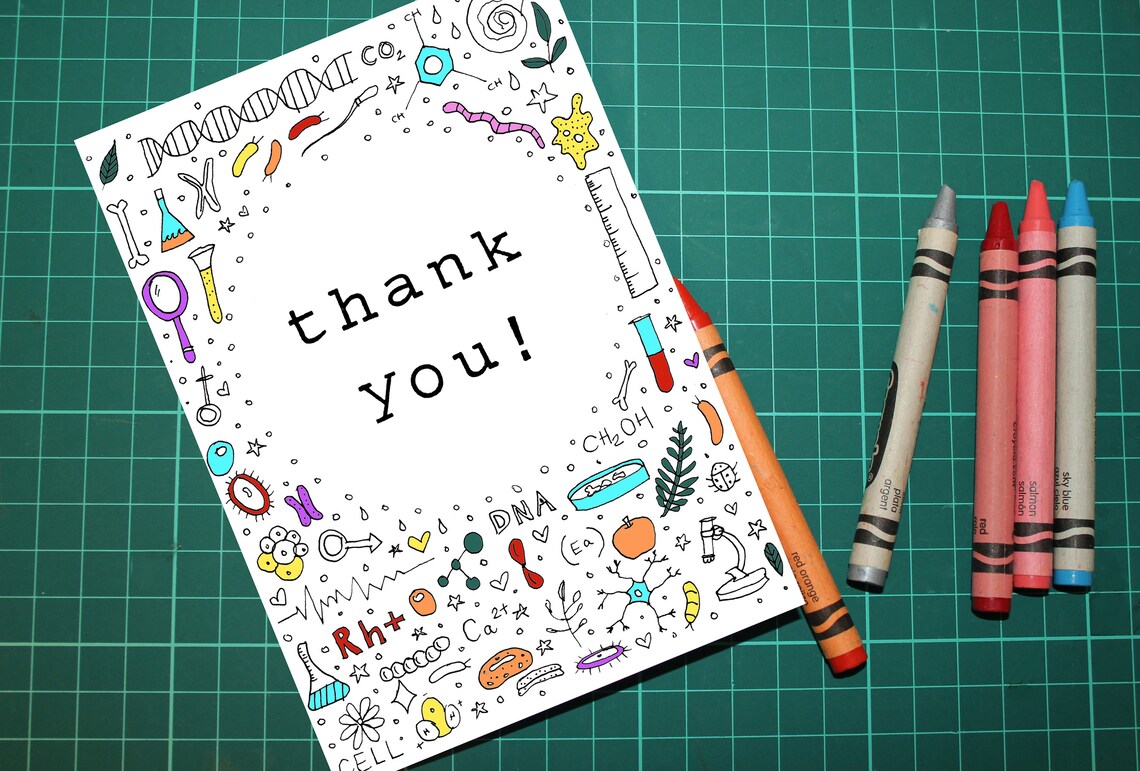 Personalisable Biology Teacher/tutor/thank You - Etsy