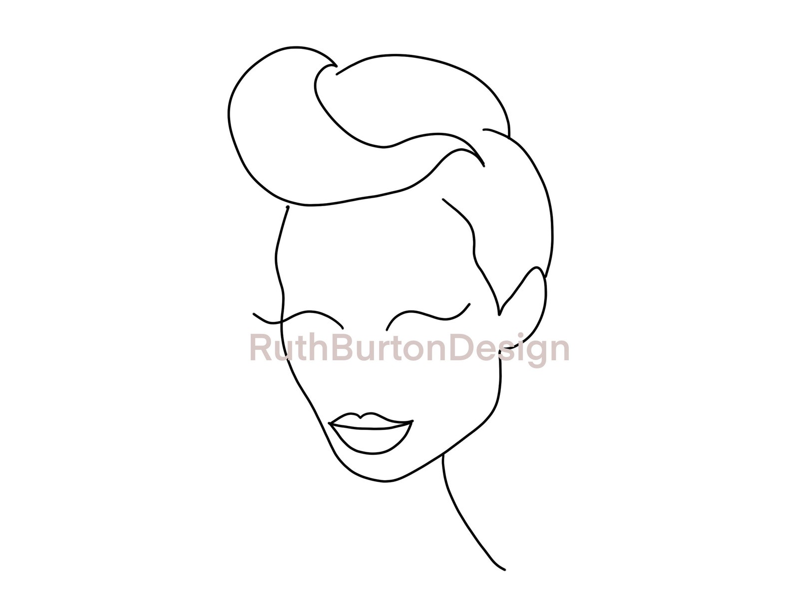Line Drawing SVG File Cricut JPG File - Etsy