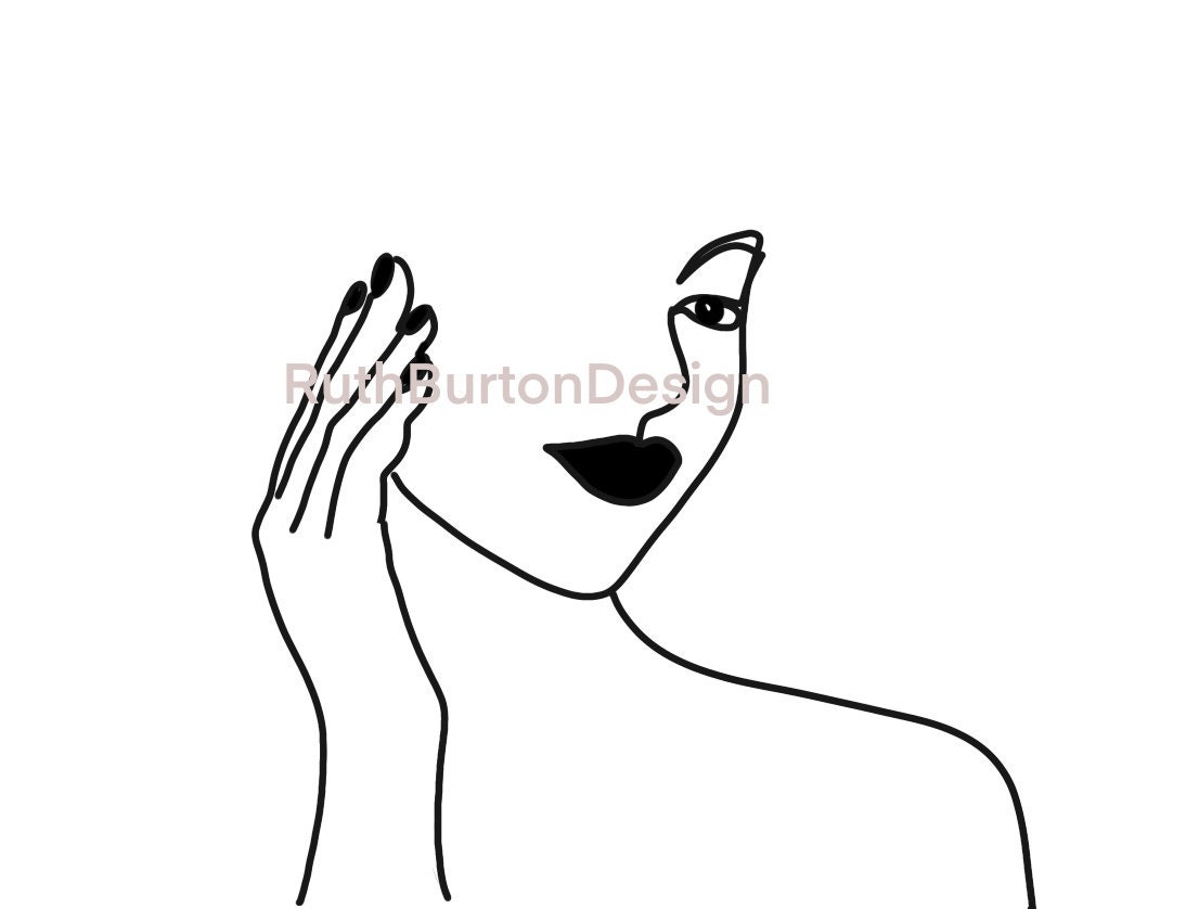 Line Drawing SVG File Cricut JPG File - Etsy