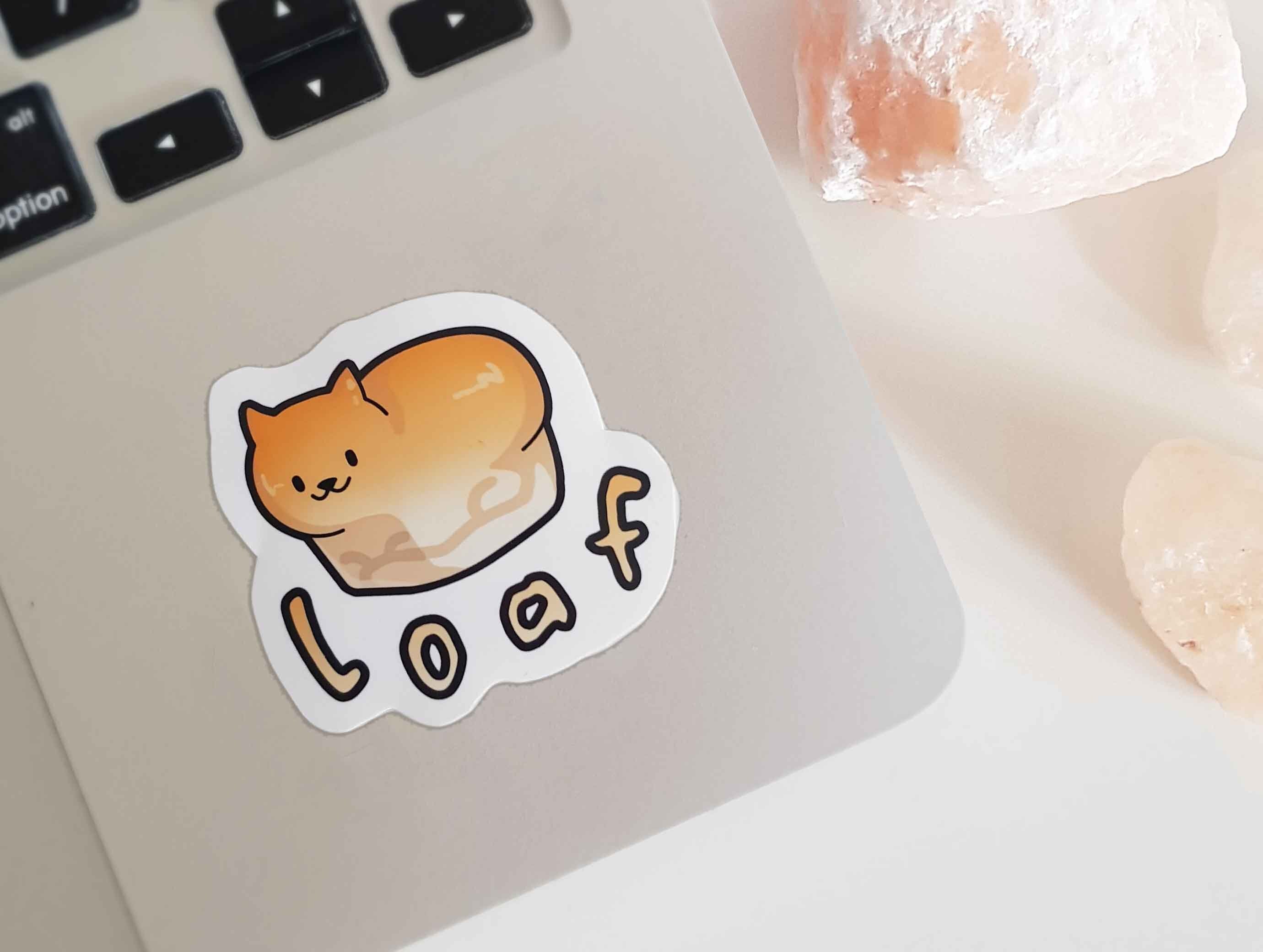 Cat Loaf Sticker Waterprooof Glossy Stickers for Phone | Etsy