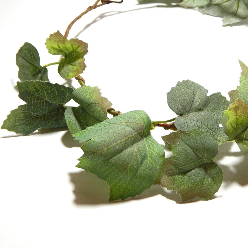 English Ivy Leaf Crown Headband Vine Green Cosplay Fairy Diadem Tiara ...