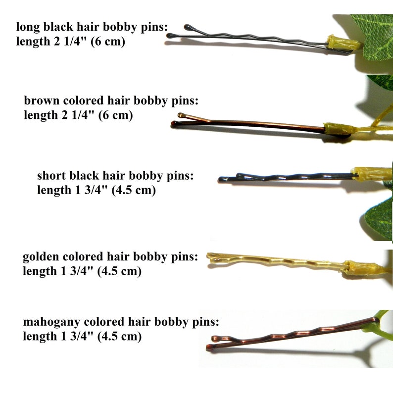 1 Mistletoe Leaf Bobby Pin: Green Ivy Wedding Hair Pin - Etsy