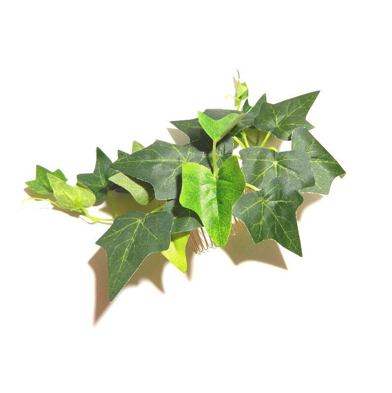 Mini Ivy Hair Comb: Greenery Wedding Fascinator, Fairy Leaf Hair Vine ...