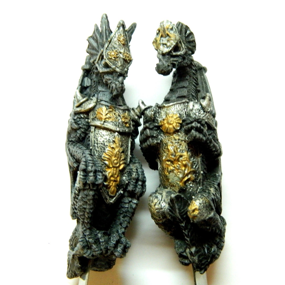Two Dragons of Love Wedding Gothic Table Cake Topper Decor, Birthday ...