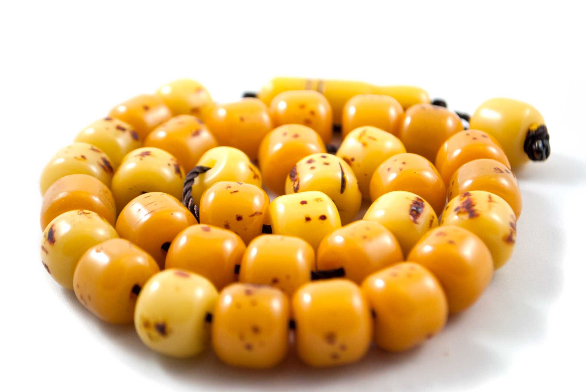 Collectible Komboloi Vintage Orange-yellow Mastic Worry Beads - Etsy Canada