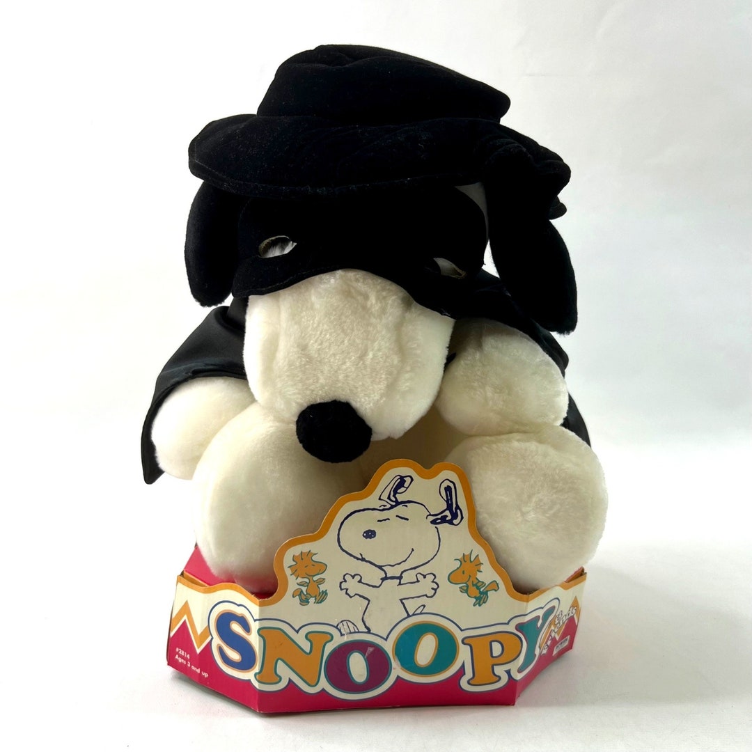 Peanuts Snoopy Masked Zorro Bandit Plush Animal New in - Etsy UK