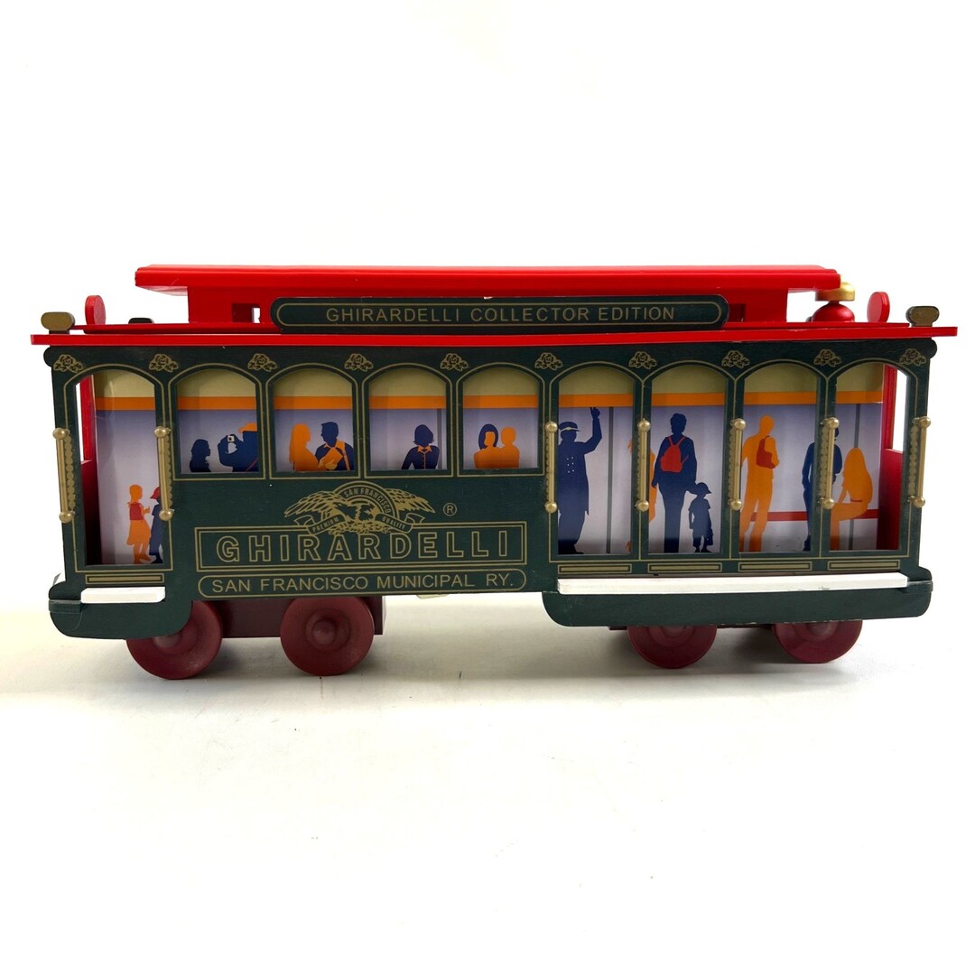 Ghirardelli Chocolate San Francisco Wood Cable Car Collector Edition ...