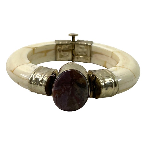 Carved Bone Bracelet - Etsy