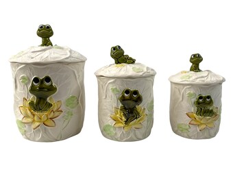 Frog Canisters - Etsy