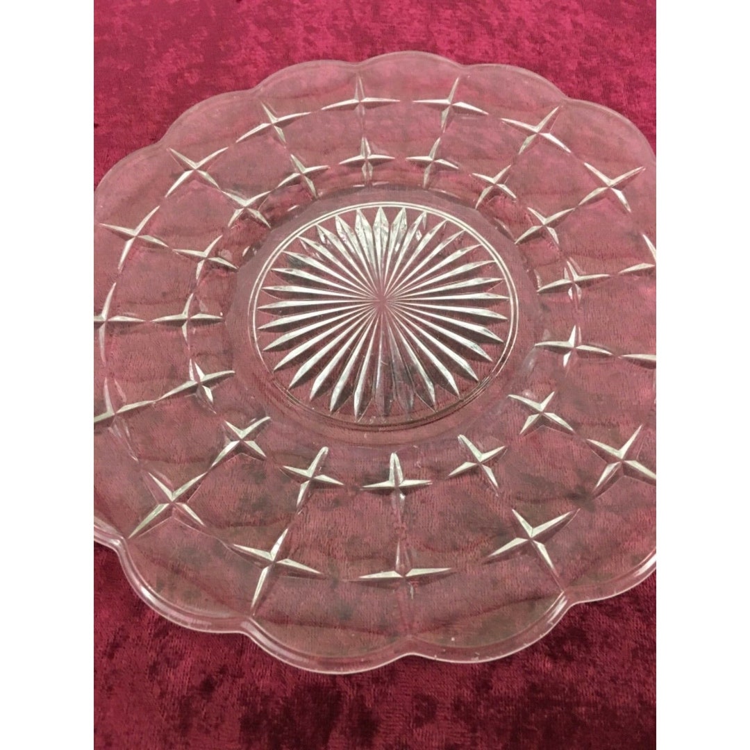 Indiana Depression Glass Constellation Clear Pattern 300 Sandwich ...