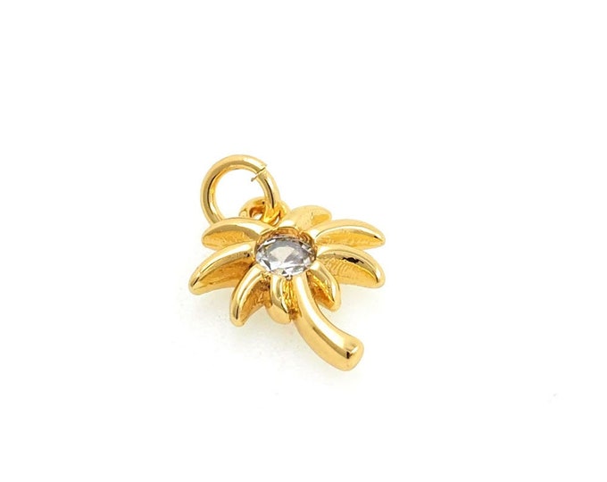 Coconut Tree Pendant,coconut Tree Necklace,18k Gold Filled Plant ...