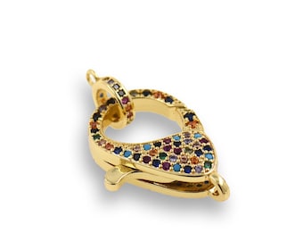 Cross Clasp CZ Cross Clasp Micro-pave Clasp Jewelry Clasp - Etsy