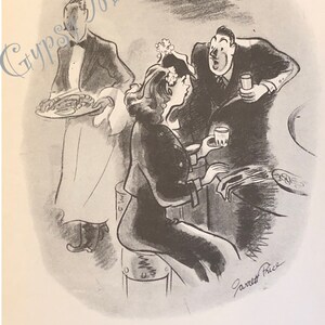 Rare Vintage 1946 Garrett Price Cartoon Book Print Double Sided ...